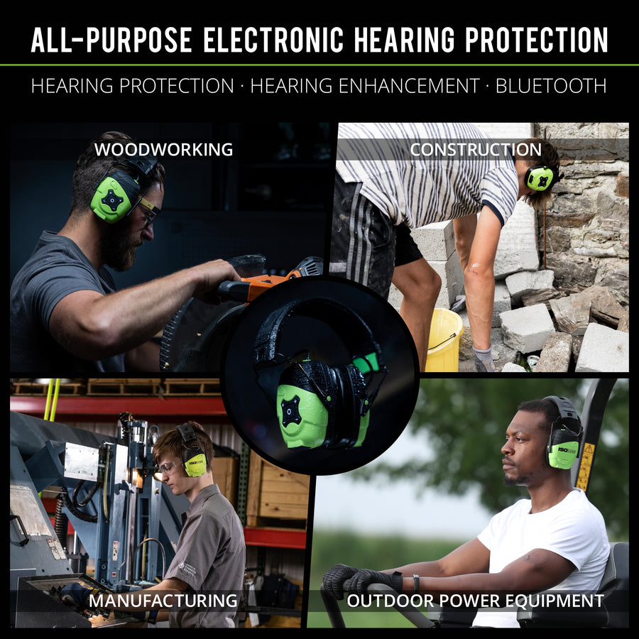 ISOtunes LINK Aware Electronic BT Earmuff | IPX4 | OSHA-Compliant