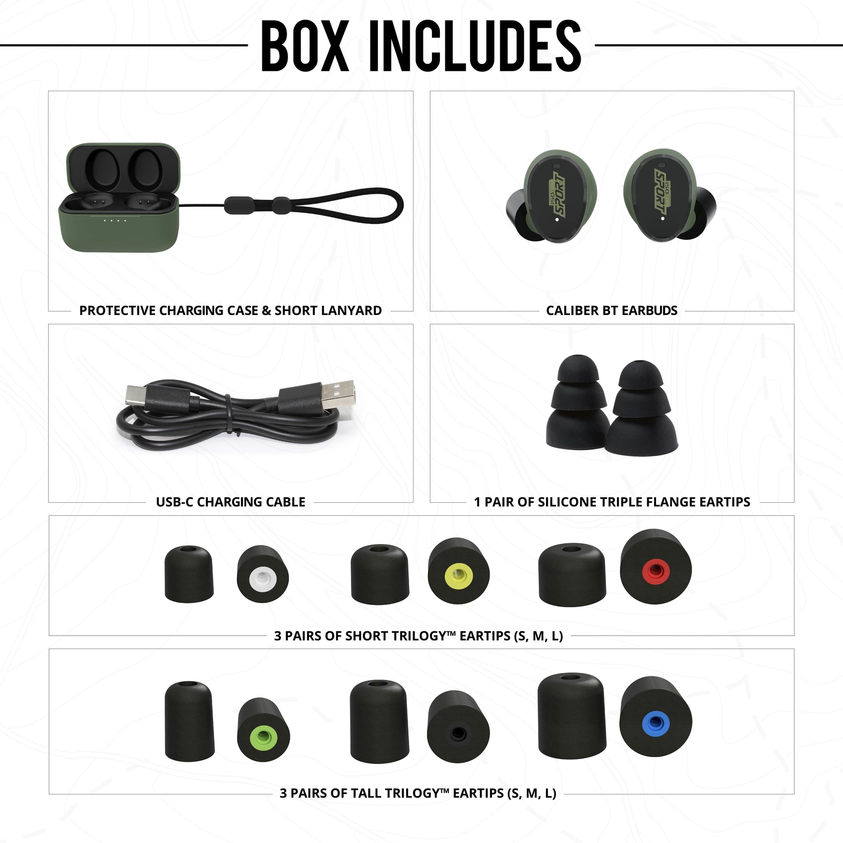 ISOtunes Sport CALIBER Electronic Earbuds | Ear Pro for Shooting